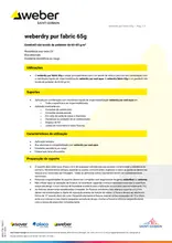 weberdry pur fabric 65g