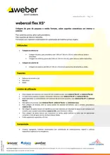 webercol flex XS+ | Saint-Gobain Portugal S.A.