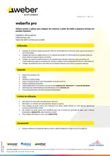 weberfix pro | Saint-Gobain Portugal S.A.