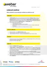 weberad cataliser | Saint-Gobain Portugal S.A.