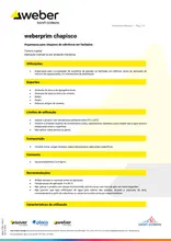 weberprim chapisco | Saint-Gobain Portugal S.A.