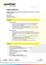 webercol flex XL+ | Saint-Gobain Portugal S.A.