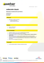 webercolor classic | Saint-Gobain Portugal