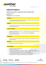 webercal chapisco | Saint-Gobain Portugal S.A.