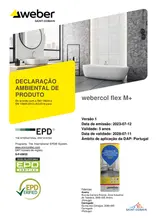 webercol flex M+ | Saint-Gobain Portugal S.A.