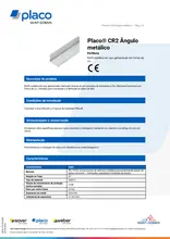 PLACO® CR2 ÂNGULO METÁLICO